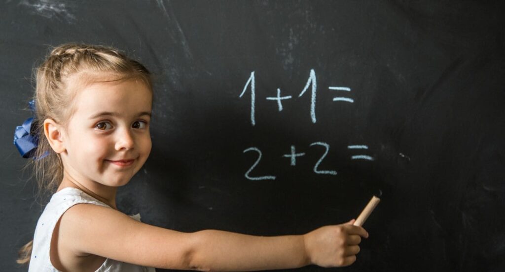 Children learning mathematics